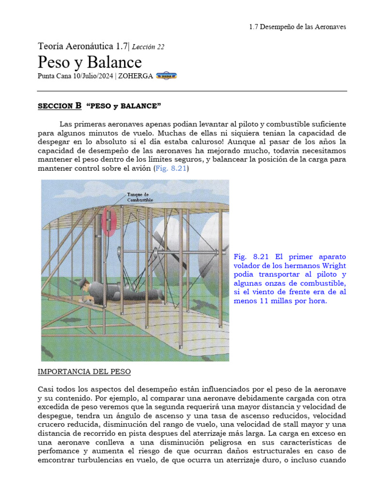Leccion 22 - Peso y Balance | PDF | Levantar (Fuerza) | Quitarse