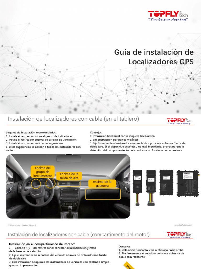 TOPFLYtech GPS Tracker Installation Guide ES 20241223 | PDF | Coche ...