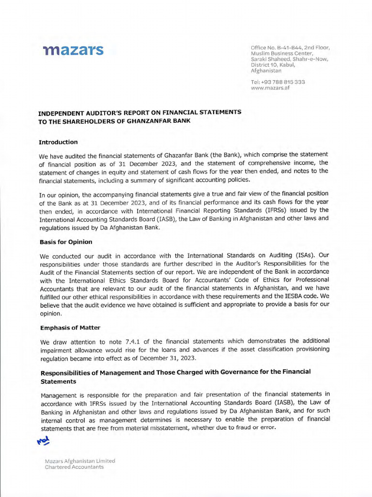 Financial Report Year 2023 | PDF