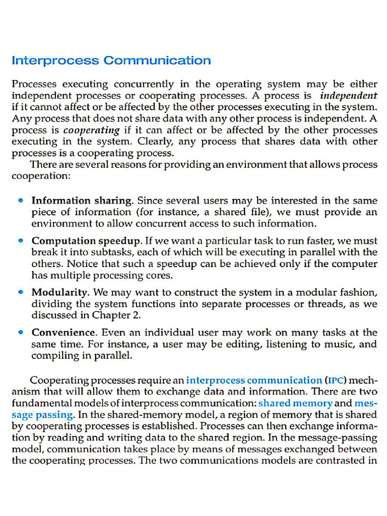 process mang ( interprocess communication)(1) | PDF