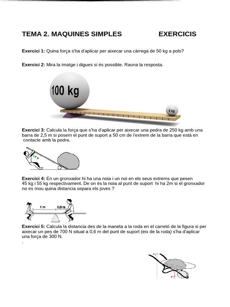 Exercicis Palanques | PDF