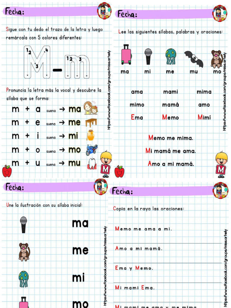 Silabas L y M | PDF