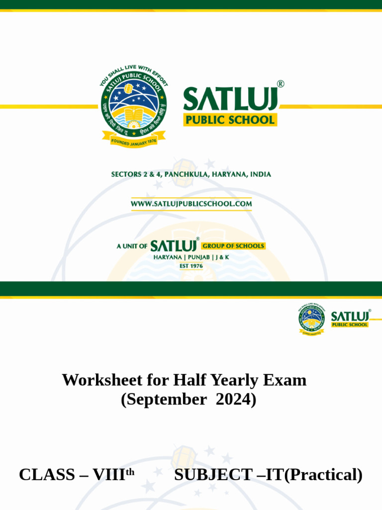 MS Access Worksheet for Class VIII | PDF | Microsoft Access | Databases