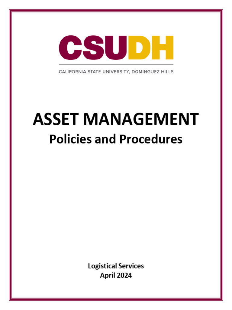 Asset-Management-Policies-And-Procedures-Manual 2 | PDF | Book Value ...