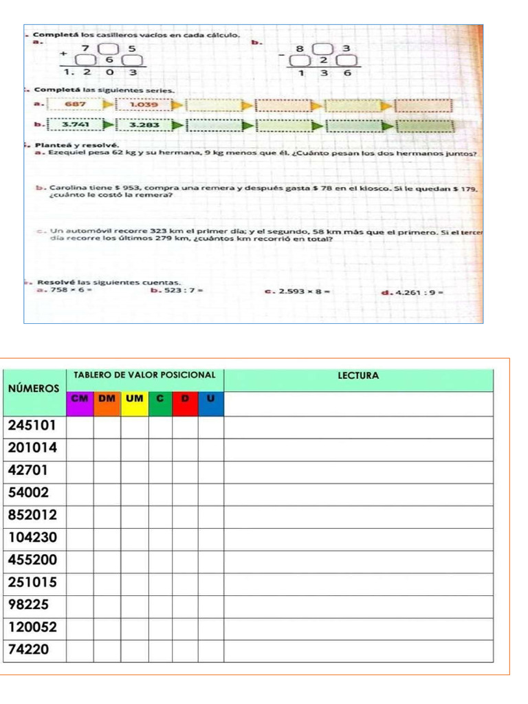 Plantillas de Matematica 4 | PDF