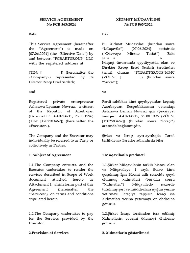 BKC and FCB Contract Influencer Laman Aslan | PDF