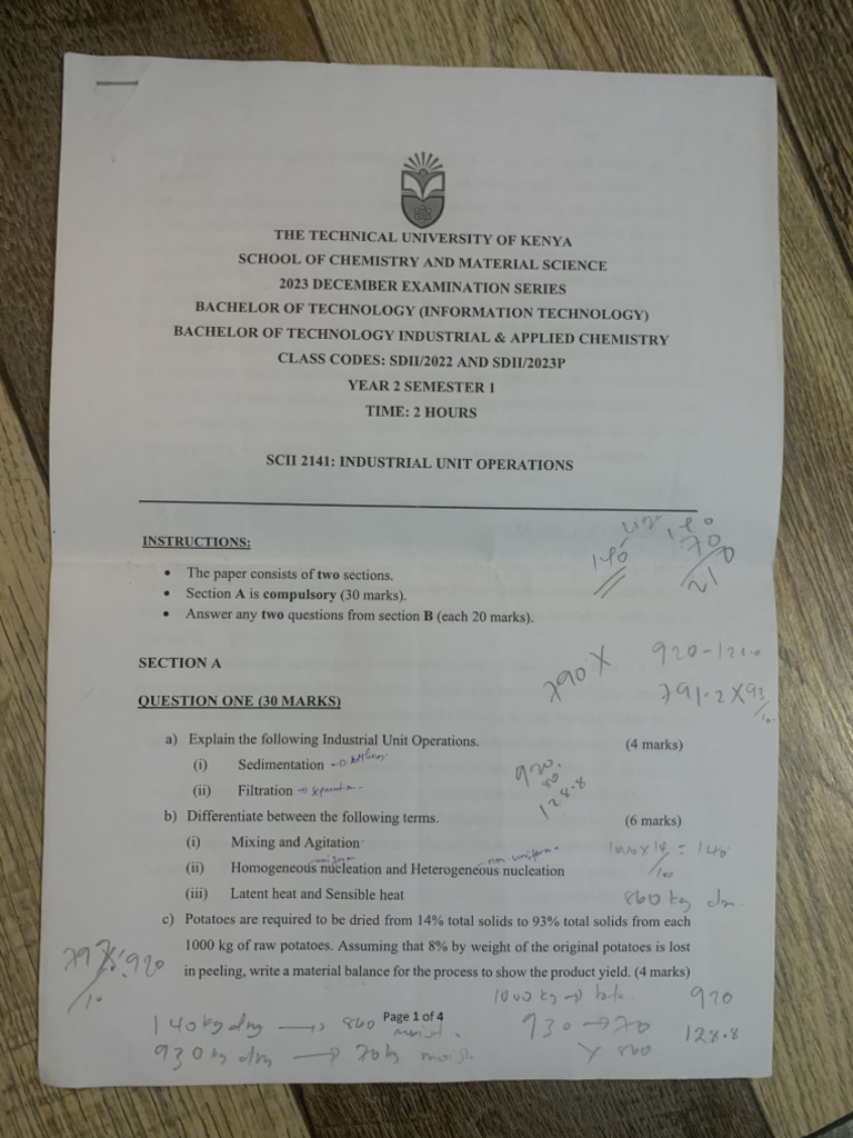 Unit Operations | PDF