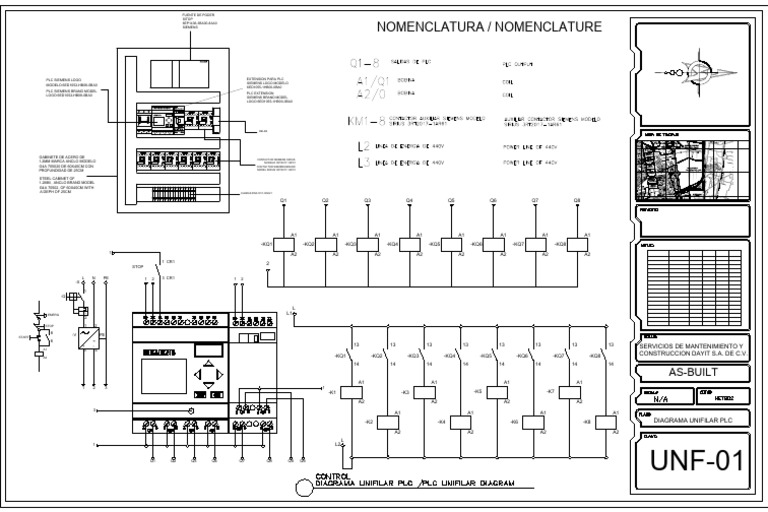 Diagrama Unifilar para PLC Siemens | PDF
