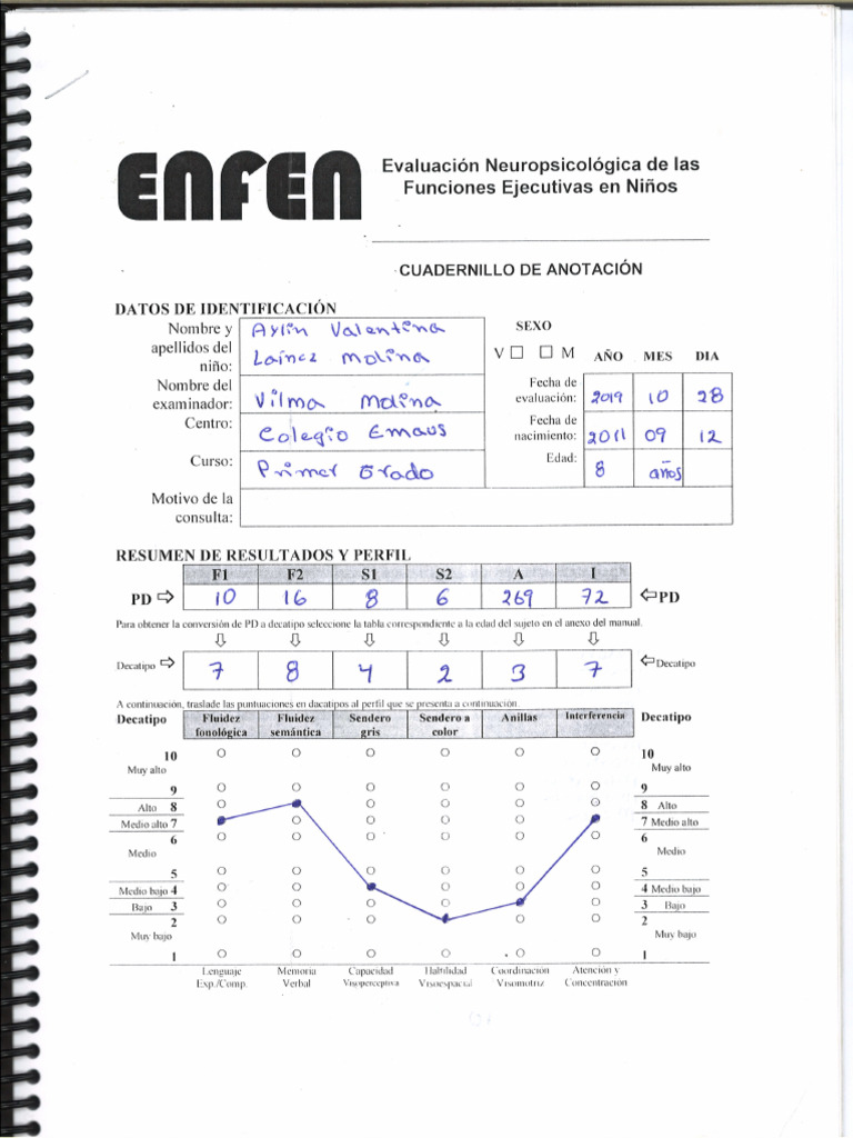EJEMPLO TEST ENFEN | PDF