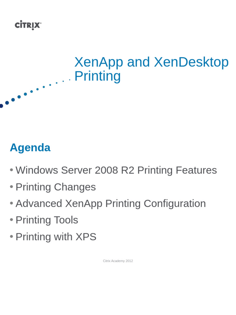 XenApp and XenDesktop Printing | PDF | Computing | Software