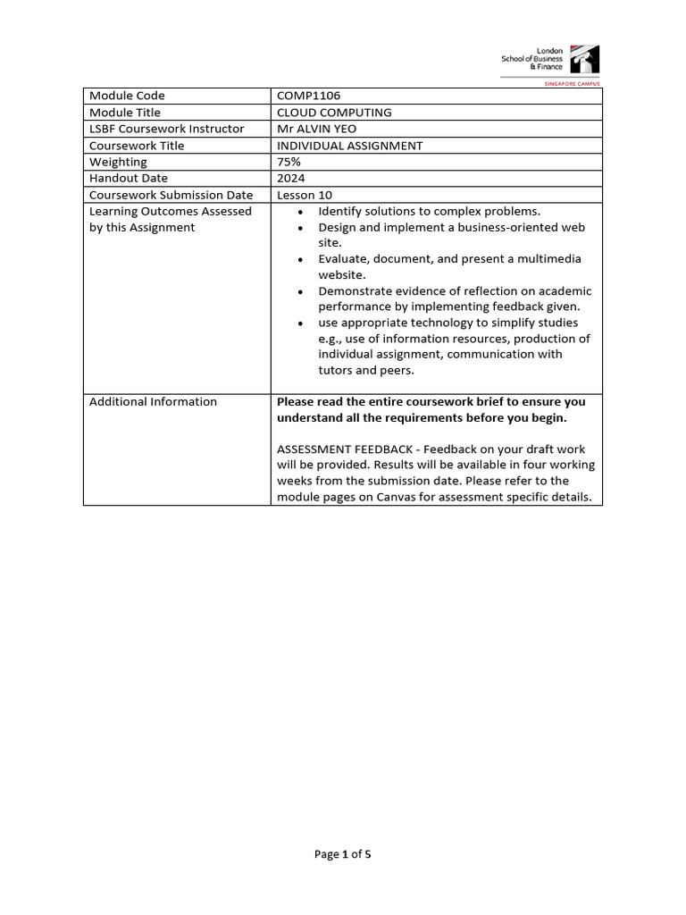 DIT HDCS Level1 Assignment Cloud Computing CC | PDF | Amazon Web Services | Cloud Computing