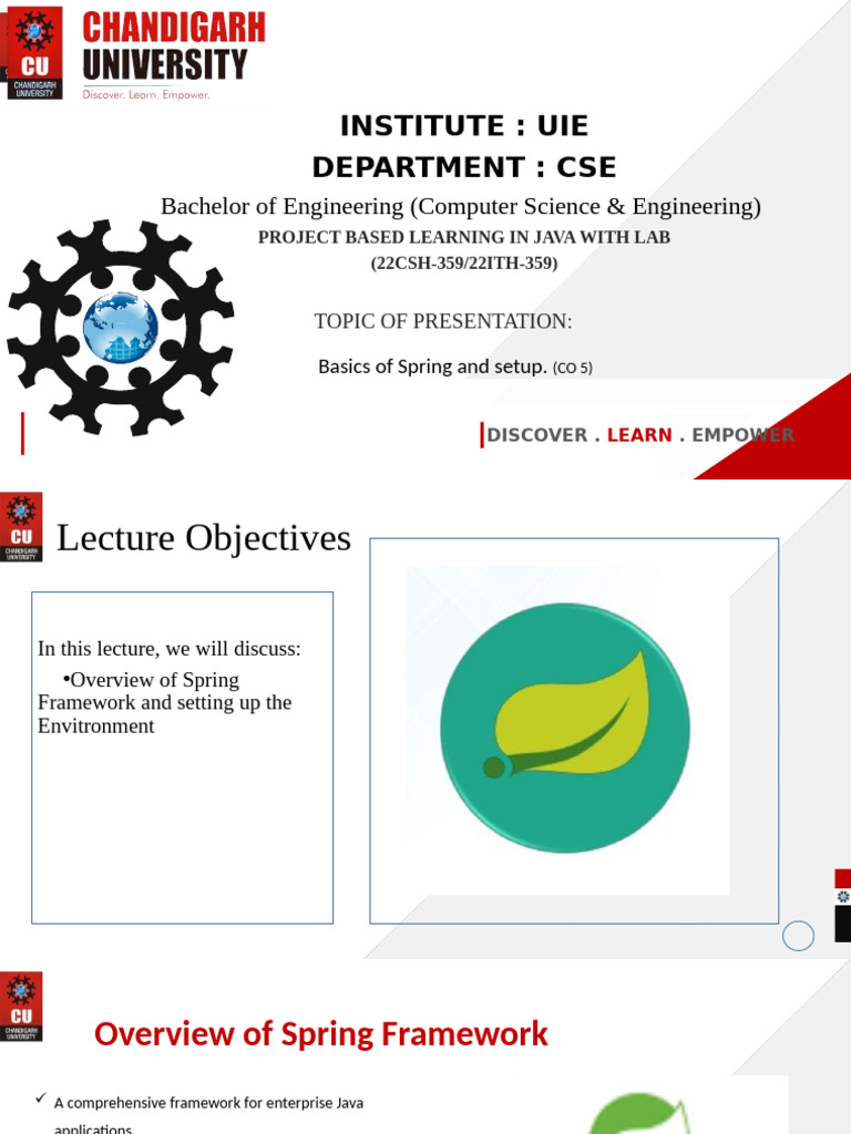 Spring Framework Basics Setup Guide | PDF