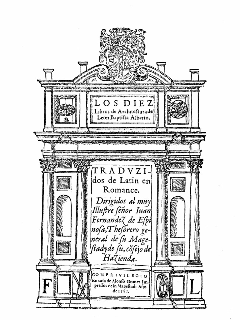 1582 ALberti de Re Aedificatoria | Naturaleza