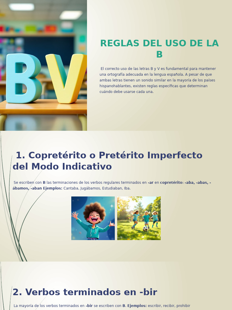 Reglas Del Uso de La B | PDF | Verbo | Idiomas