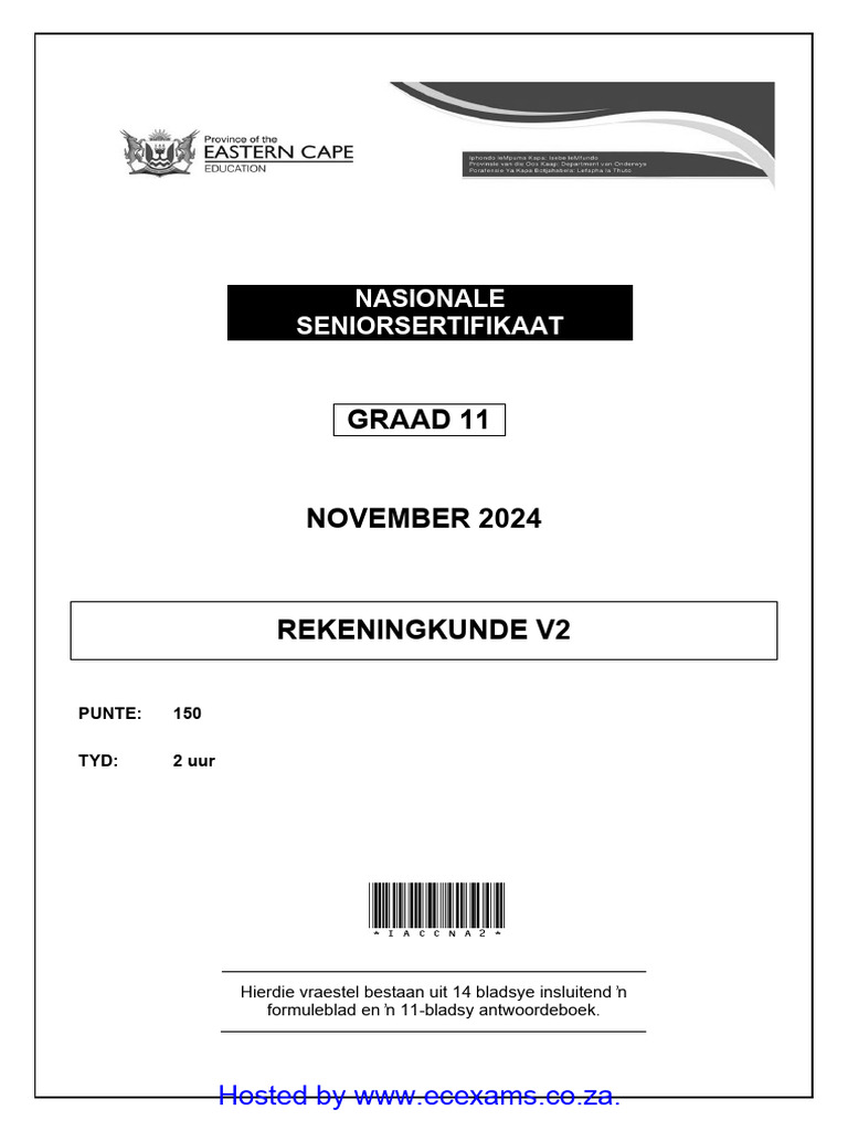 ACC P2 QP GR11 NOV 2024 AFR D - Watermark | PDF