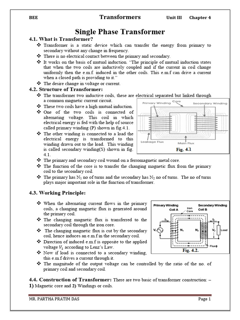 Transformers | PDF | Transformer | Inductor