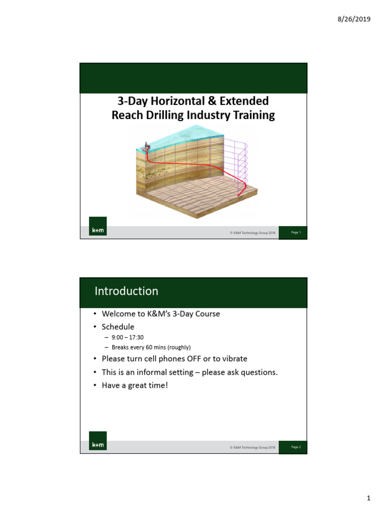 3-Day Drilling Industry Training Guide | PDF | Drilling