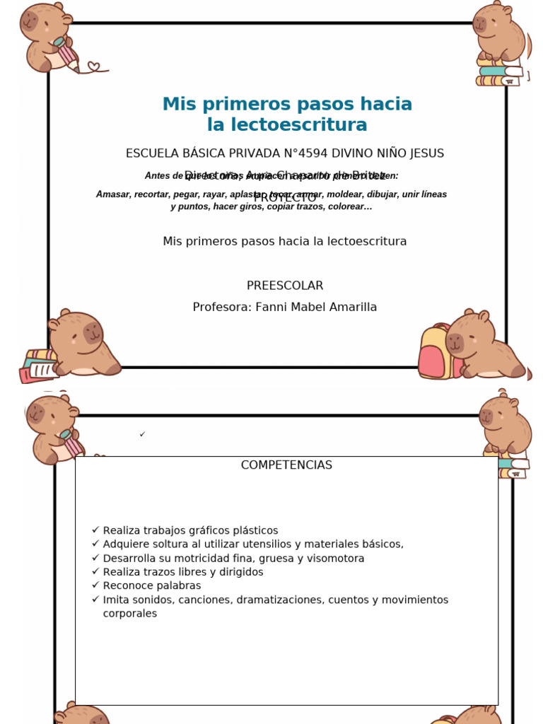 Proyecto Grafomotricidad 02 | PDF | Escritura | Cognición