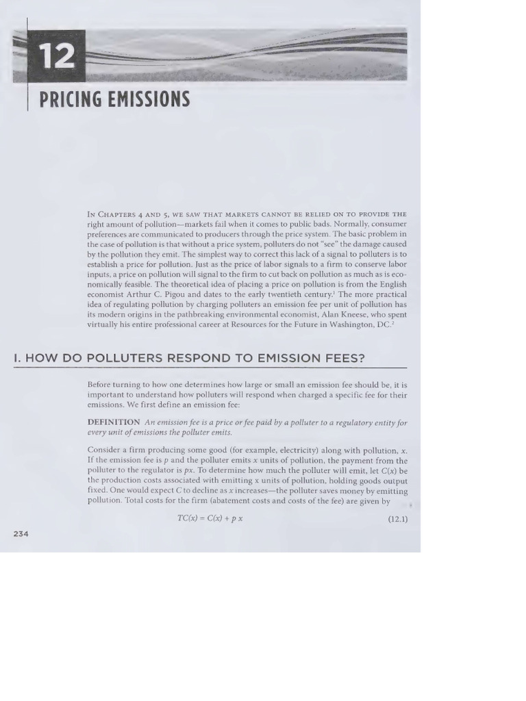 Intermediate Environmental Economics | PDF