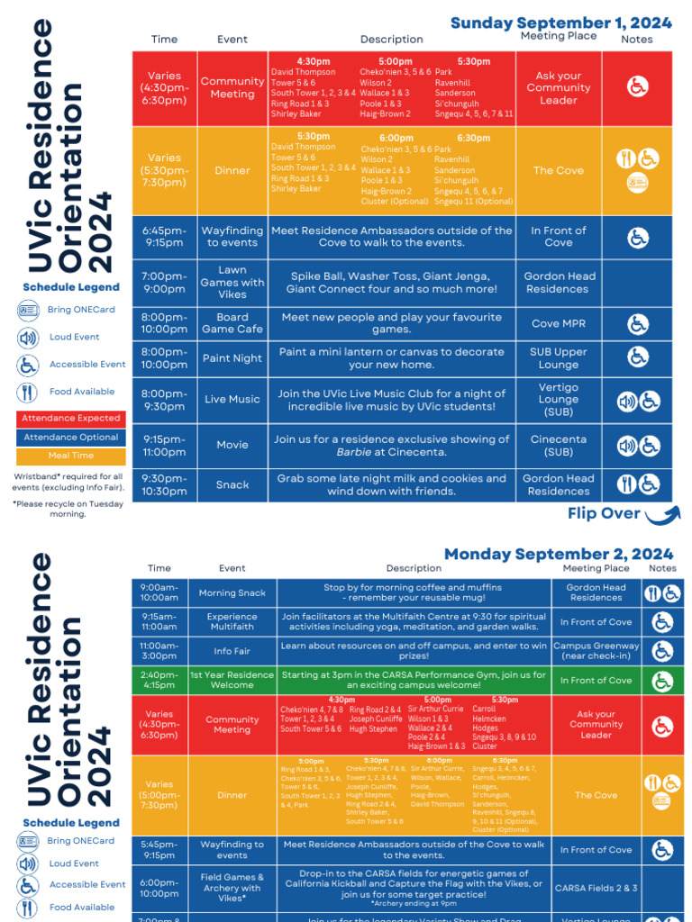 2024 Orientation Schedule | PDF