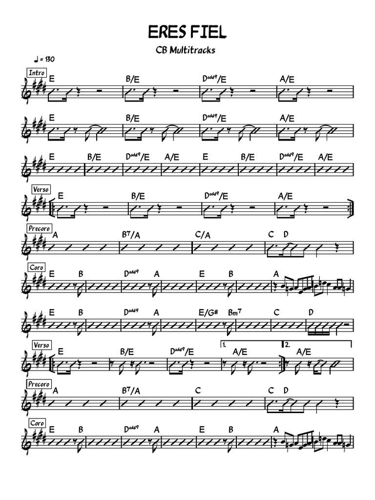 Eres+fiel CHART | PDF