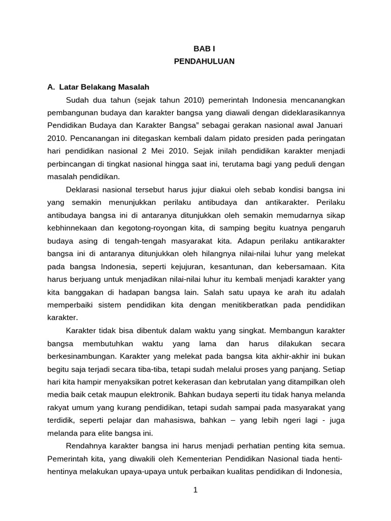 3. Laporan Penelitian Pend Karakter SMP tahap dua | PDF