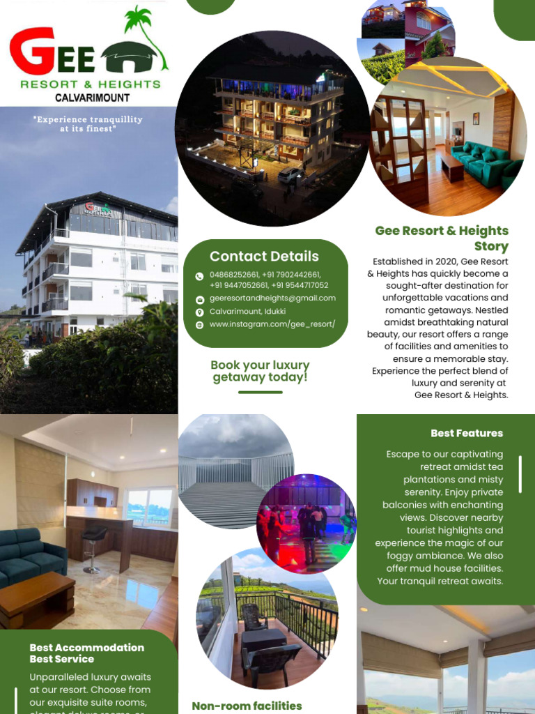 Gee Resort Heights Brochure | PDF | Resort | Hospitality Industry