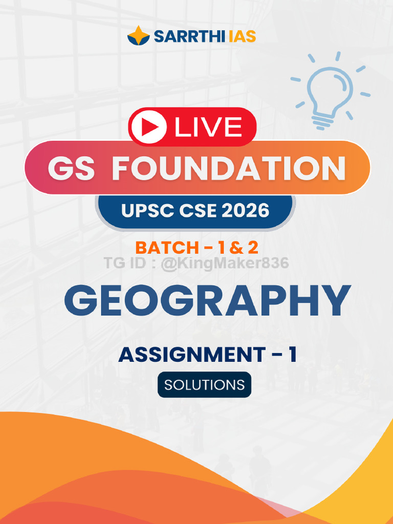 Attempt Geography Assignment - 1 - Questions | PDF | Sun | Earth