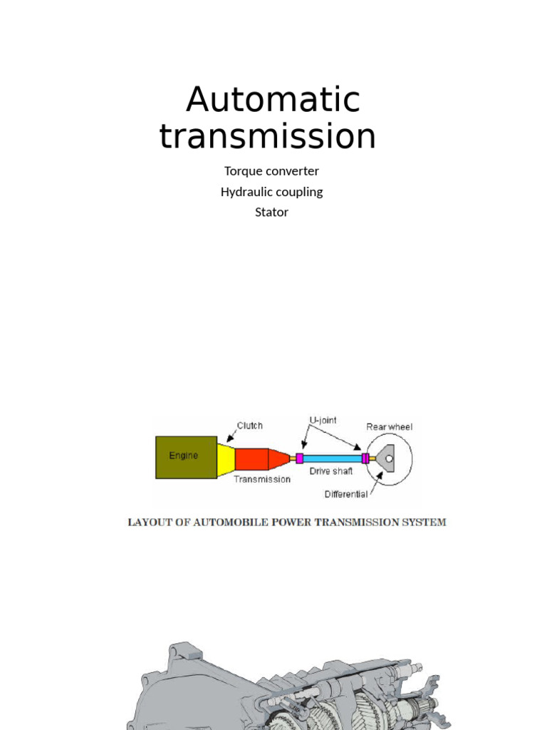 Torque Converter in Automatic Transmissions | PDF