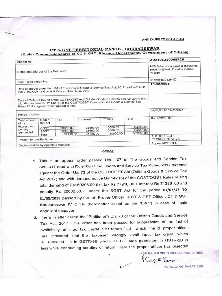Order GST | PDF