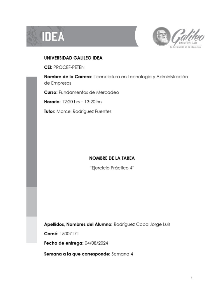 Ejercio Practico 4 FM Jorge Rodríguez | PDF | Hotel | Mercado (economía)