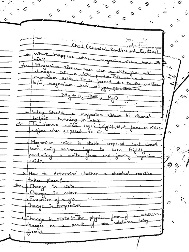 Class 10 Science Chapter 1 Notes | PDF