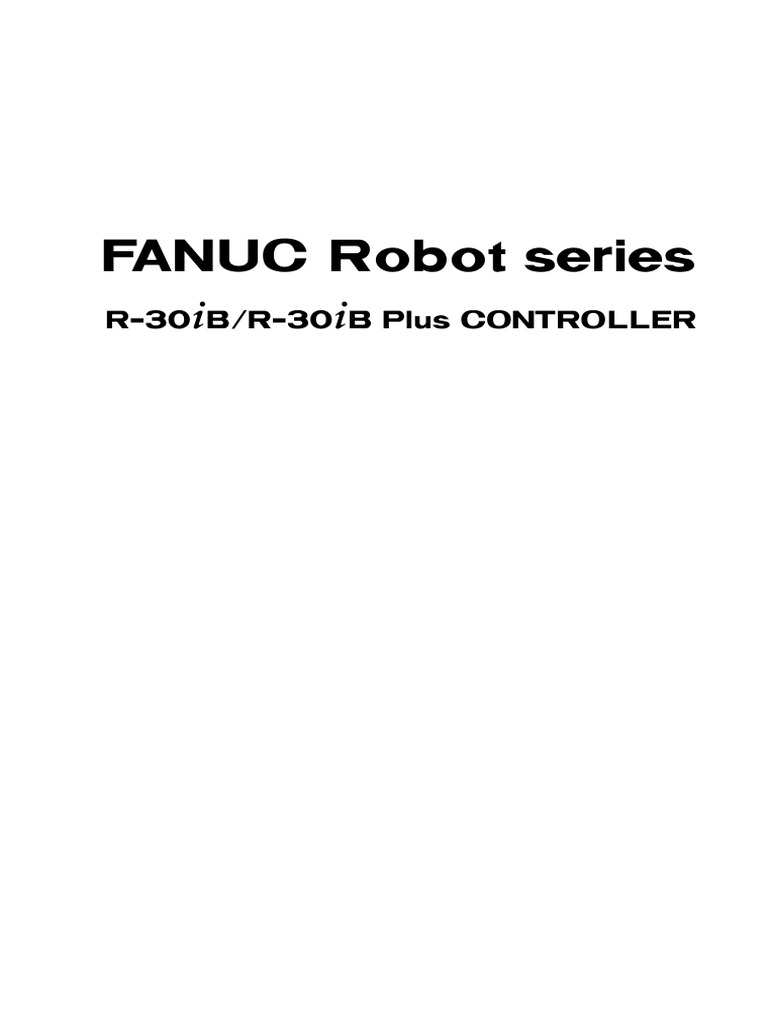 FANUC R-30B Robot Operator Manual | PDF