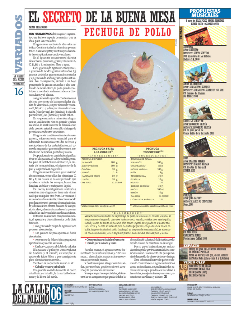 6 Pechuga de Pollo 6 | PDF | Alimentos | Aguacate