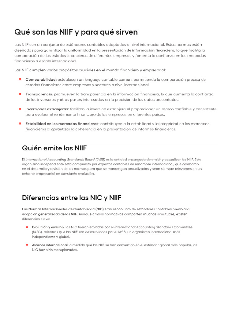 Que Son Las Niif | PDF
