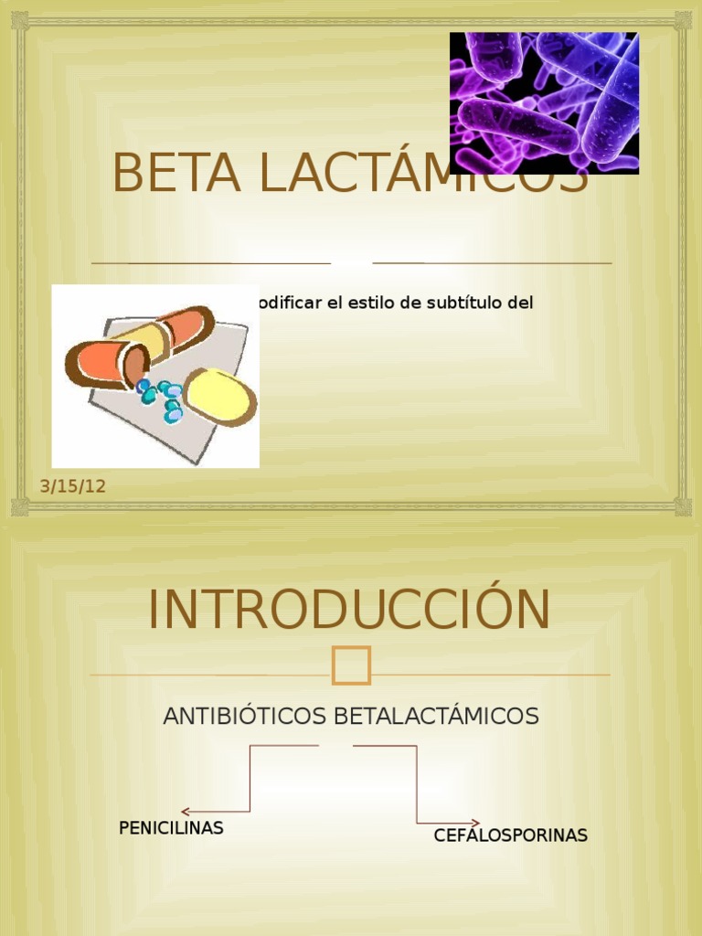 Beta Lactámicos Pdf Penicilina Staphylococcus Aureus