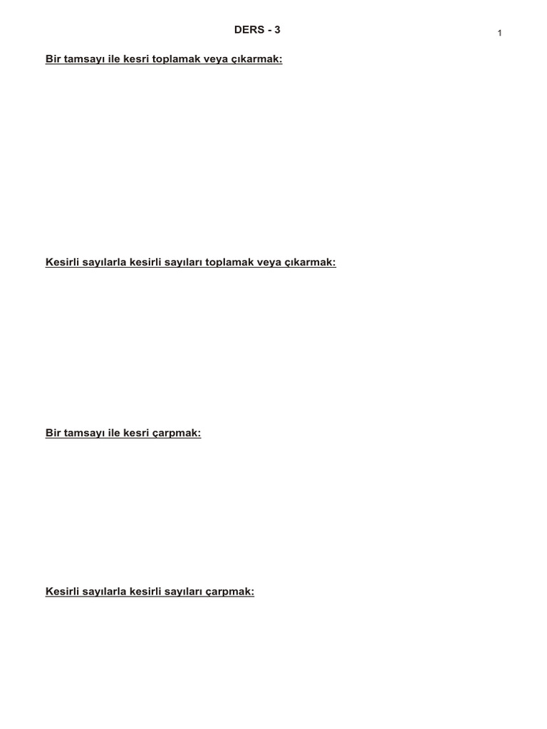 DERS 3 | PDF