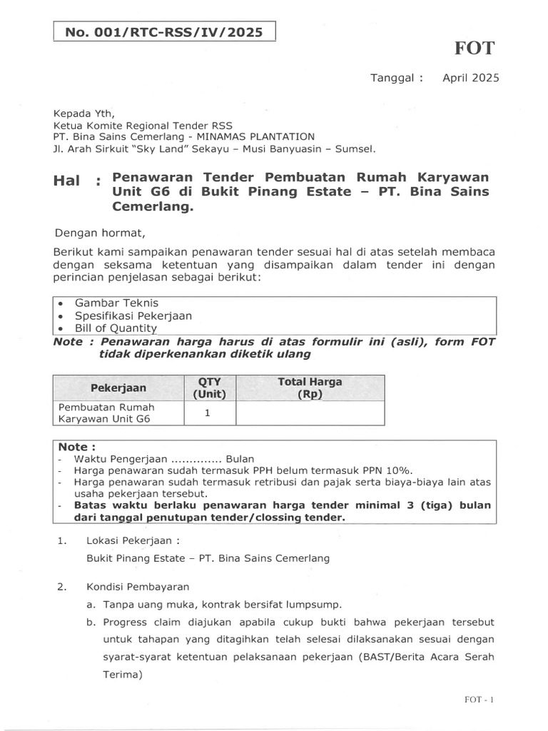 Boq Pembuatan Rumah G6 Bpe | PDF