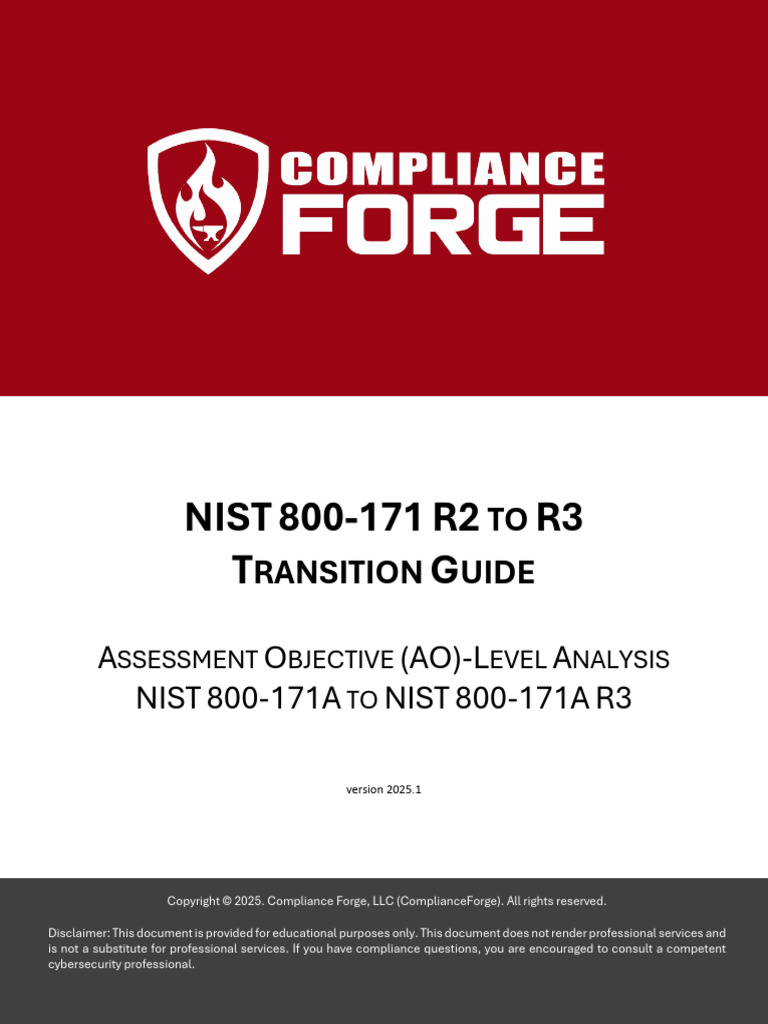 Reference - NIST 800-171 R2 To R3 Transition Guide | PDF ...