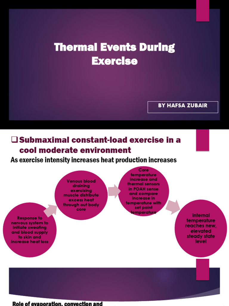 Thermal Events During Exercise | PDF | Heat Transfer | Thermoregulation