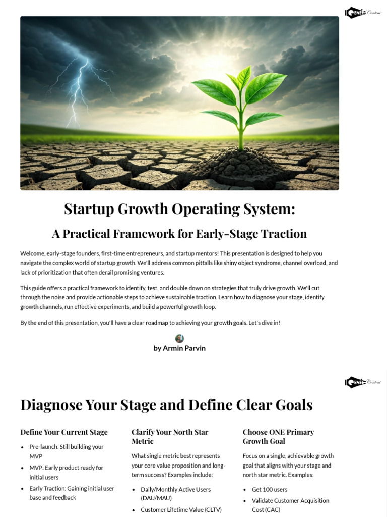 Startup Growth Strategies Framework Pdf Startup Company Small