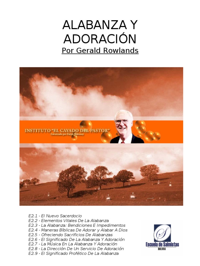 Instituto El Cayado Del Pastor Alabanza y Adoración - Doc Okok | PDF | Sacerdote | Pecado