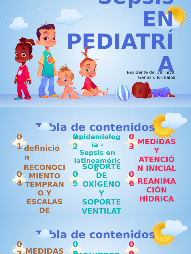 Manejo de Sepsis en Pediatría: Guía Clínica | PDF | Septicemia ...