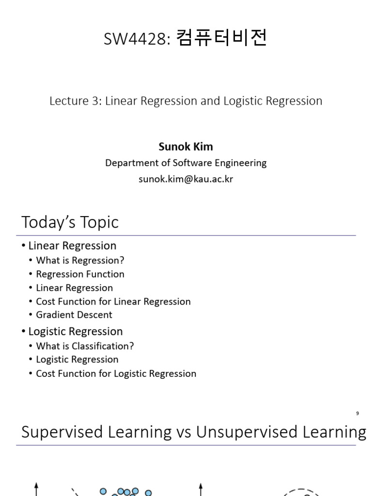 Linear and Logistic Regression Basics | PDF | Dependent And Independent Variables | Regression ...