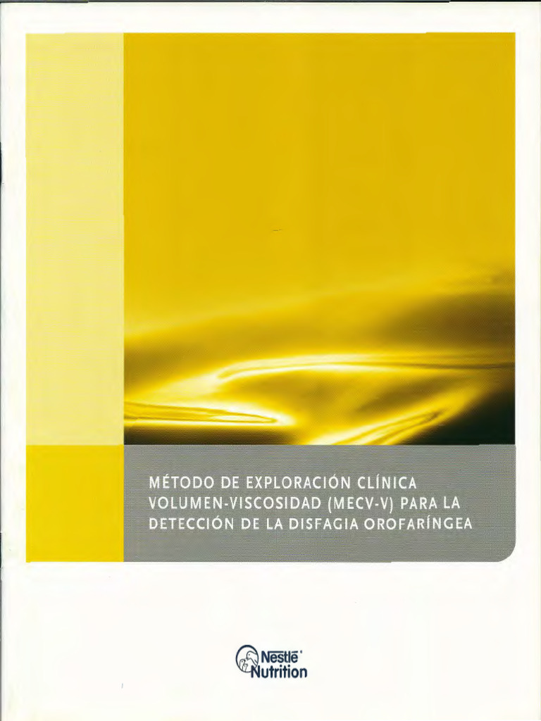 Método MECV-V para Disfagia Orofaríngea | PDF | Medicina CLINICA ...