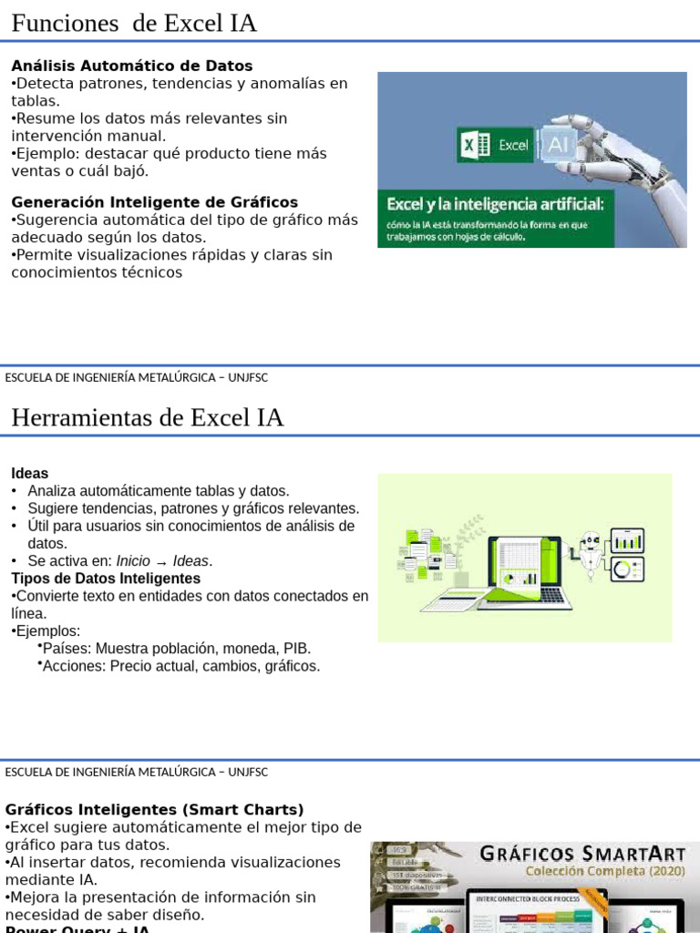 Funciones de Excel con IA para Análisis | PDF