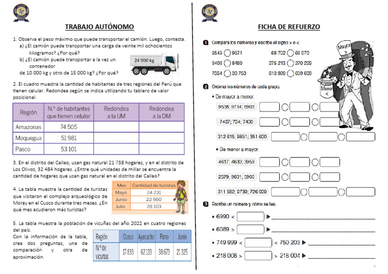 Ficha Para Imprimir Mate | PDF