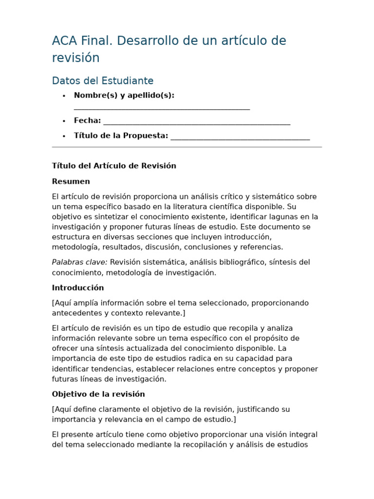 ACA Final | PDF | Science