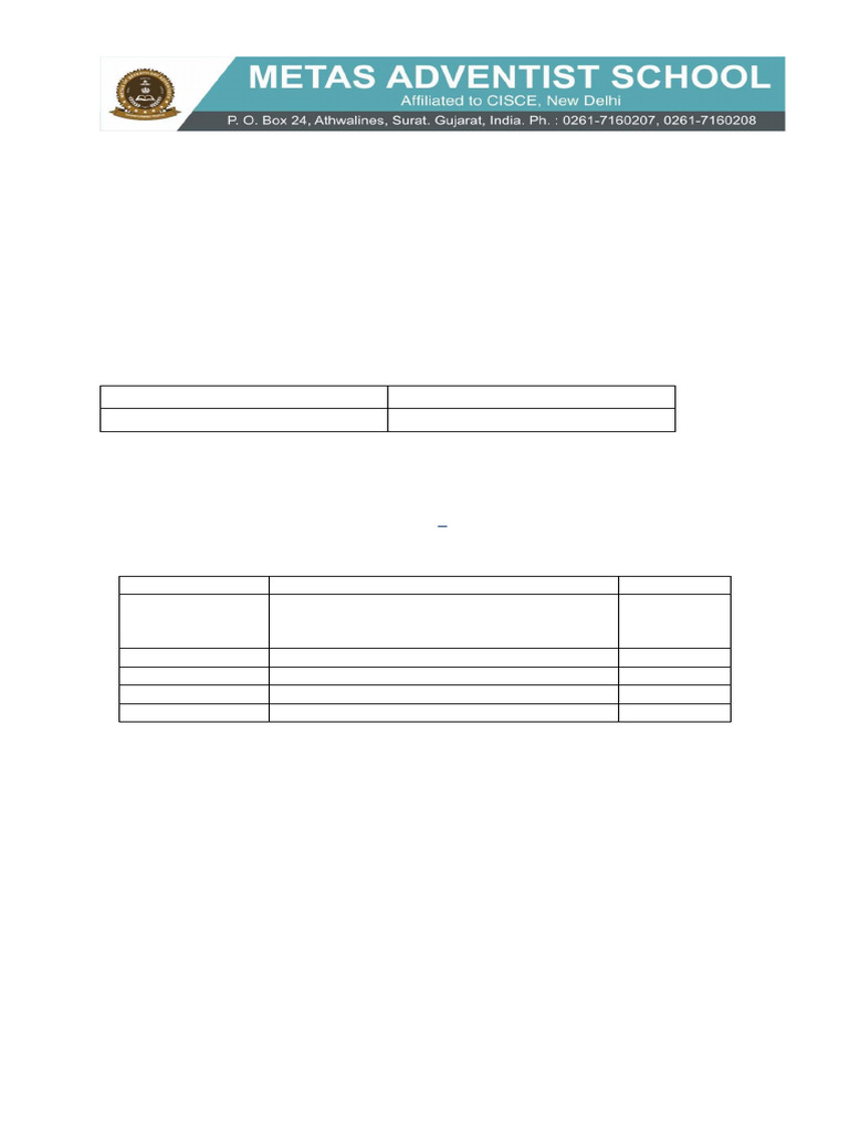 Class I - Enrollment Circular | PDF