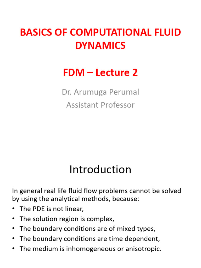 Finite Difference Method - Lecture 2 | PDF | Finite Difference | Partial Differential Equation